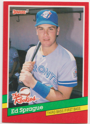 1991 Donruss The Rookies #14 Ed Sprague RC Toronto Blue Jays | eBay