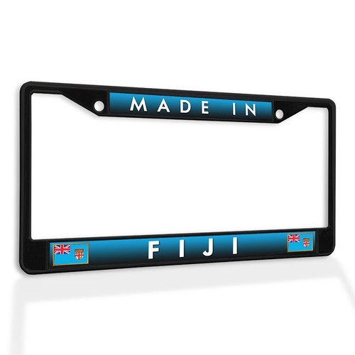Metal License Plate Frame Vinyl Insert Made in Fiji Weatherproof Car ...