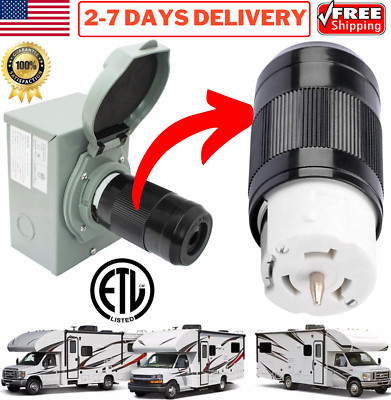 50A Generator Connector NEMA SS2-50R Female Power Cord Plug Twist Lock ...