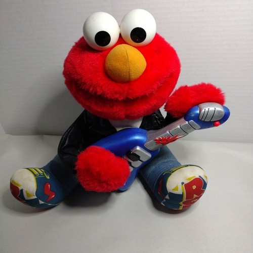 Rock N Roll Elmo with Guitar Plays Music Sings Guitar Lights and Elmo ...