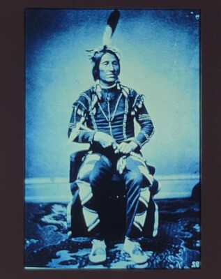 Sioux Warrior Chief Little Thunder Native American Tribe Photo Slide ...