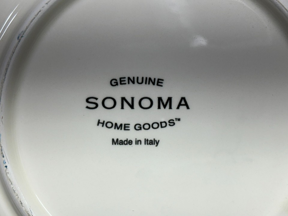 Set of 3 ~ Sonoma Home Goods "DESSERTS" Dessert Plates ~ Italy ~ 9" | eBay