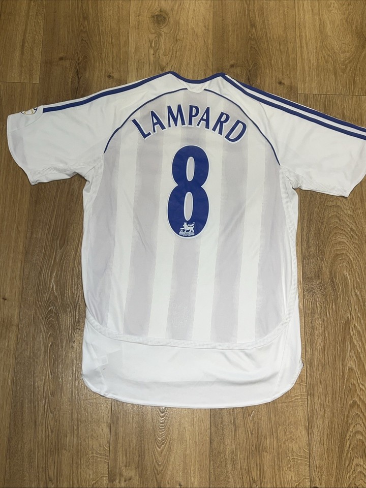 Chelsea FC #8 Frank Lampard 2006/07 Football Away Shirt, Adidas Men’s ...
