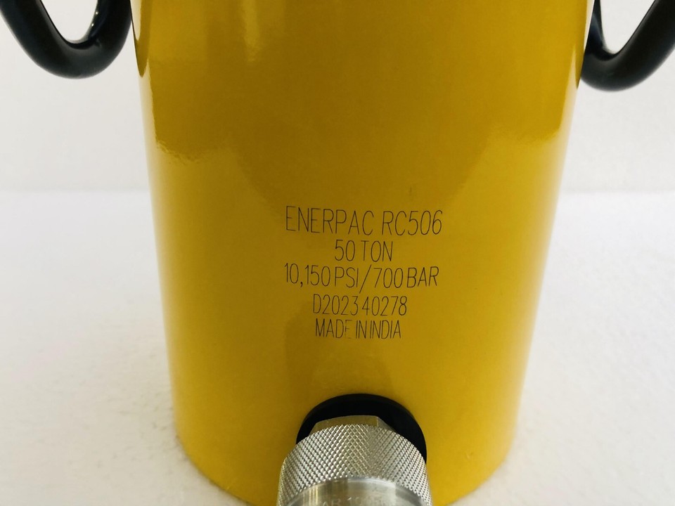 Enerpac RC 506 Trio Hydraulic Cylinder Single Acting 50 Ton Capacity 6 ...