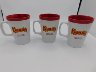 Set Of 3 KAHLUA Coffee Cups Mugs "There Is A Chance This Is Not Just ...