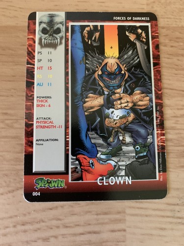 Spawn Gothic Power Cardz Trading Card Game Forces of Darkness CLOWN ...