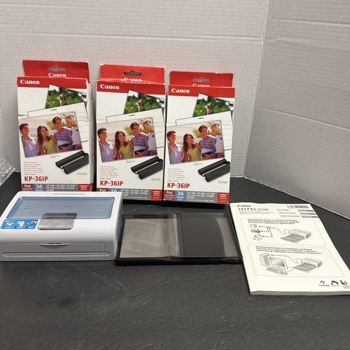 Canon Selphy Photo Printer with 3 Boxes of Canon KP-361P Photo Paper ...