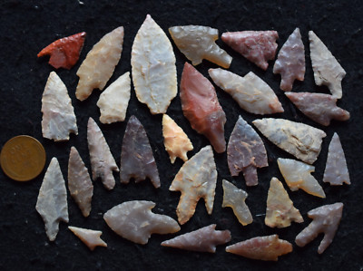 29 common, STEMMED Sahara Neolithic projectile points with damage | eBay