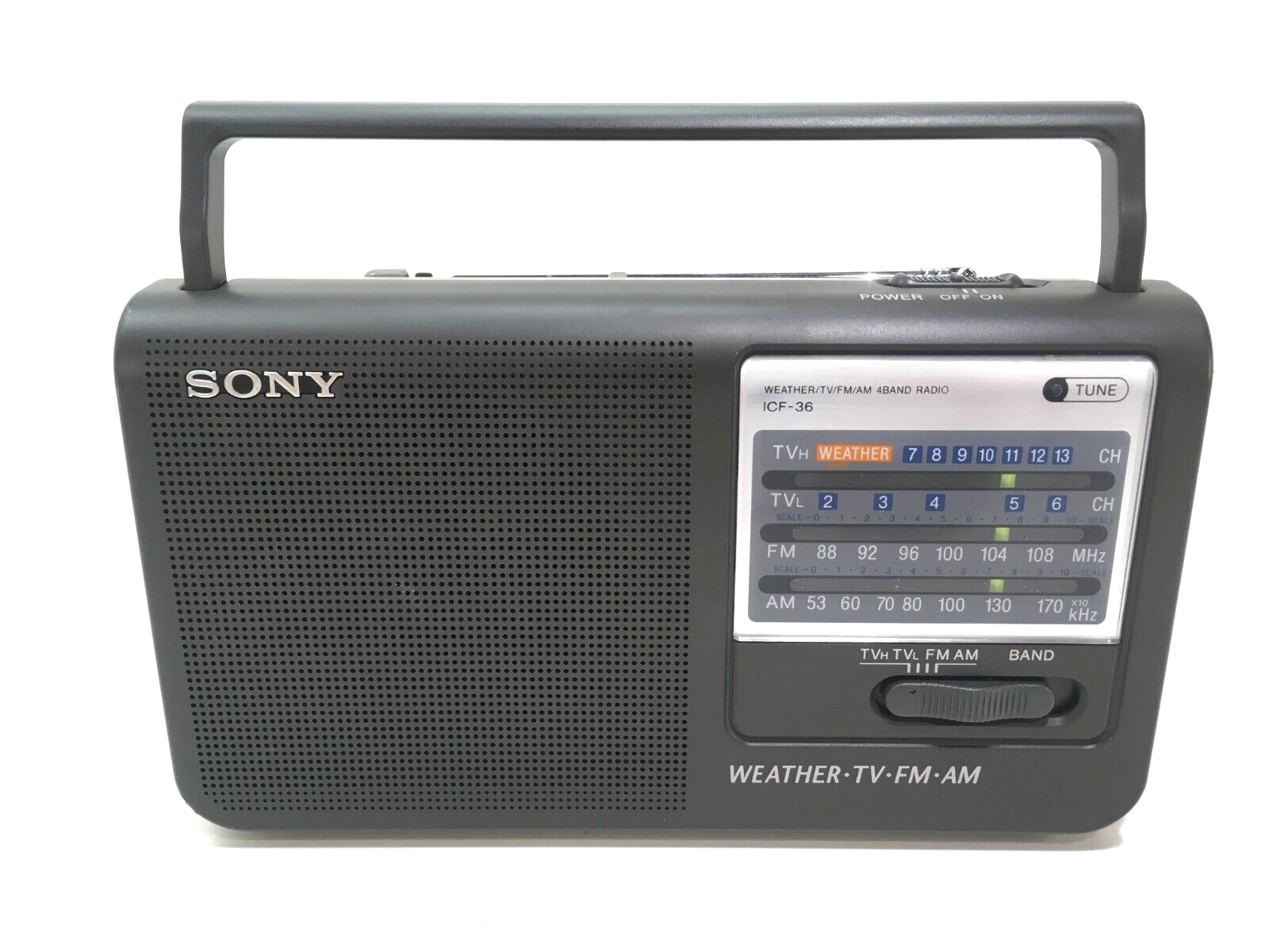 Sony Portable Radio Model ICF-36 Quad Band Weather/TV/AM/FM Tested ...