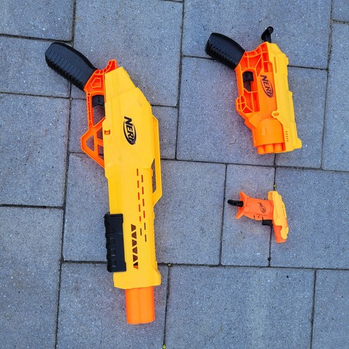 NERF Alpha Strike Double Barrel Shotgun DB-2 Blaster Set (Bullets ...