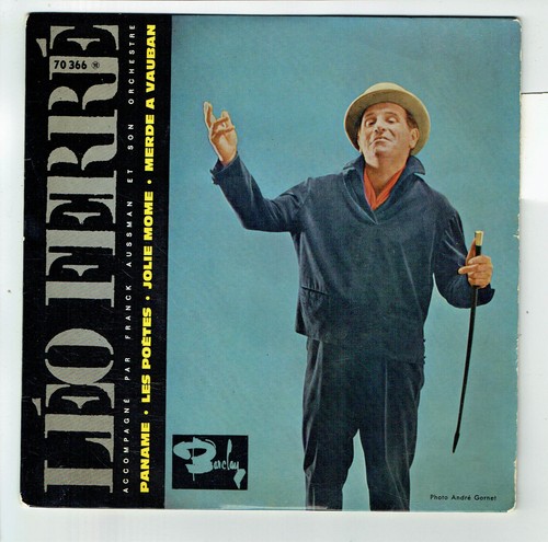 Léo Ferre Vinyl 45 RPM EP Paname - the Poets -jolie Kid -barclay 70366 ...