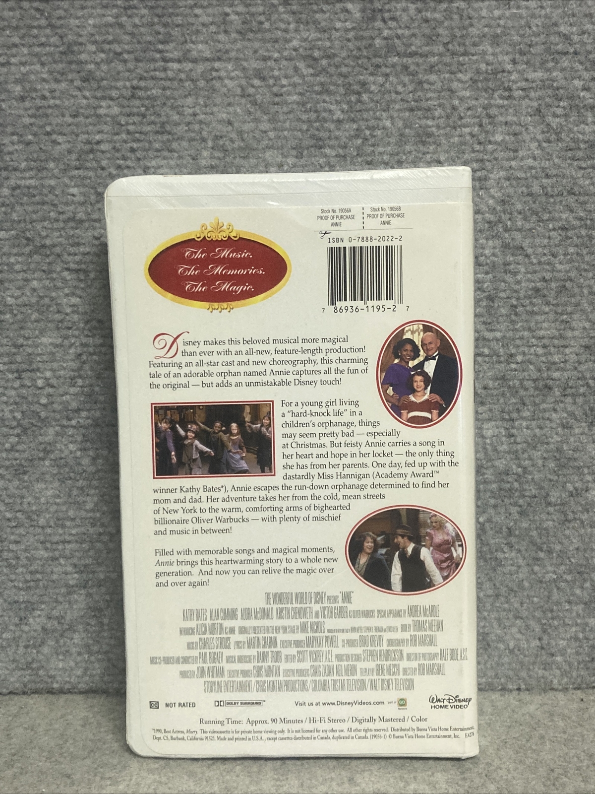 Annie - VHS 1999 - The Disney Store - Kathy Bates, Alicia Morton ...