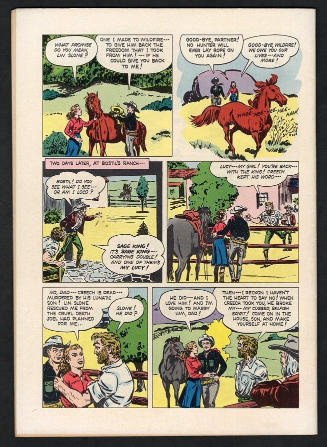 1953 #16 ZANE GREY'S "WILDFIRE" DELL COMIC BOOK....VERY FINE | eBay