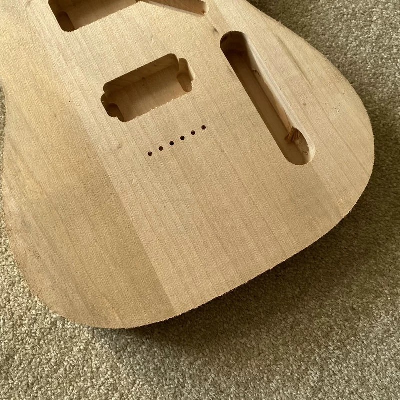 TELE Electric Guitar Body Natural Wood Color, DIY String Body Unpainted ...