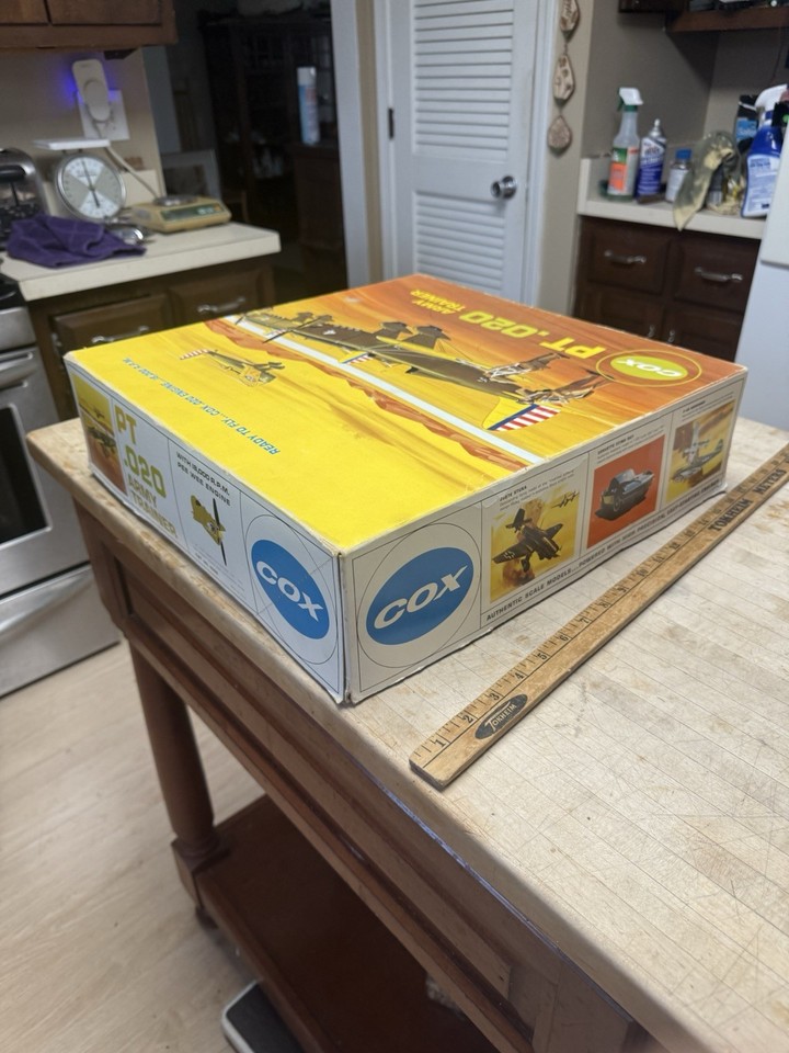 Vintage Cox Army Trainer PT-.020 Flight Trainer Gas Powered Plane W/box ...