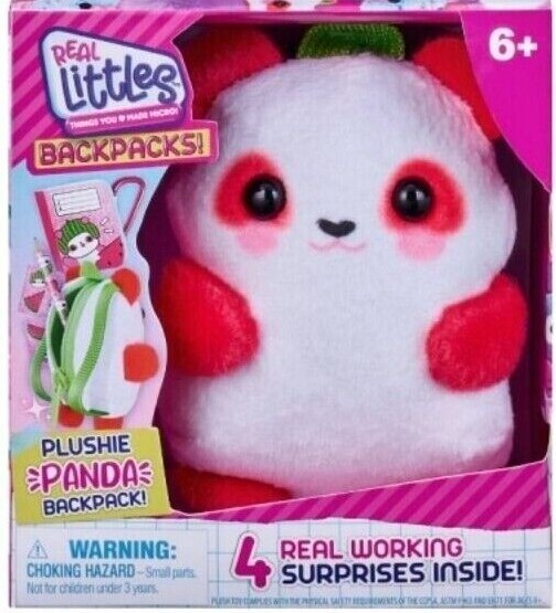 Real Littles Plush Backpack Animal YOU CHOOSE Fox Bear Cat Dog Rabbit ...