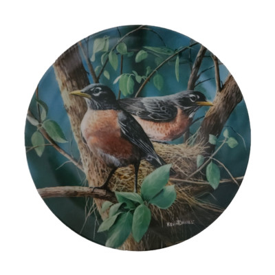 Edwin Knowles Encyclopedia Britannica Birds The Robin Plate No Box | eBay
