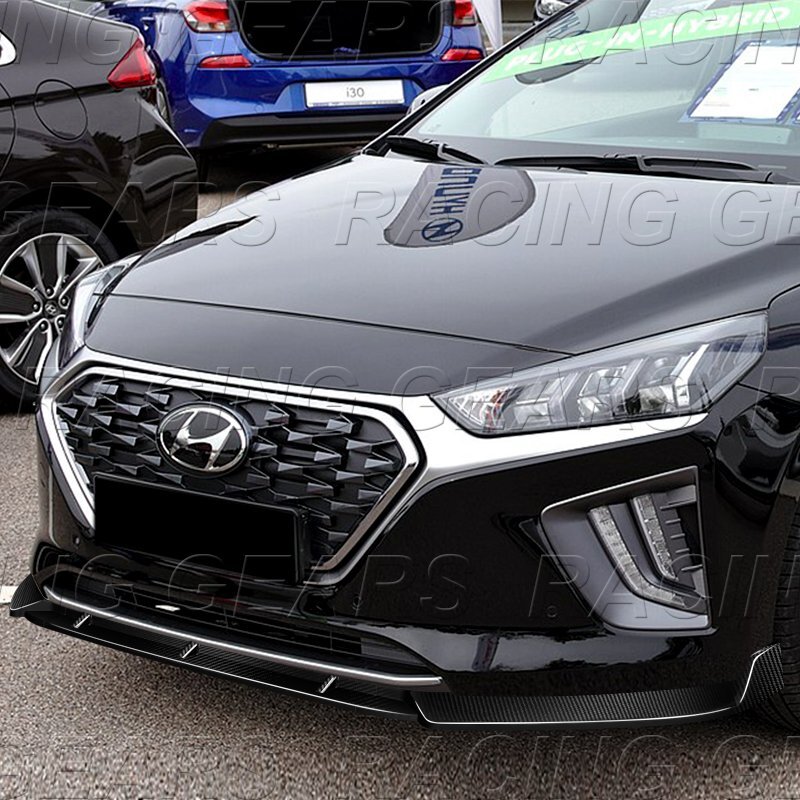 CARBON FIBER FRONT BUMPER BODY KIT SPOILER SPLITTER LIP FIT 17-22 ...