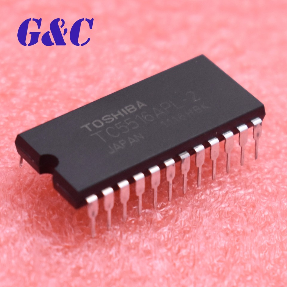 5PCS TC5516APL-2 TC5516 DIP 5516APL 2,048 WORD X 8 BIT CMOS STATIC RAM ...