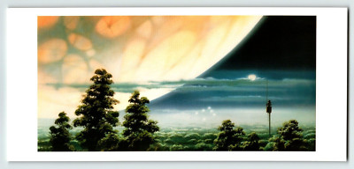 Postcard Star Wars Ralph McQuarrie Rebel Base Lookout on Fourth Moon of ...