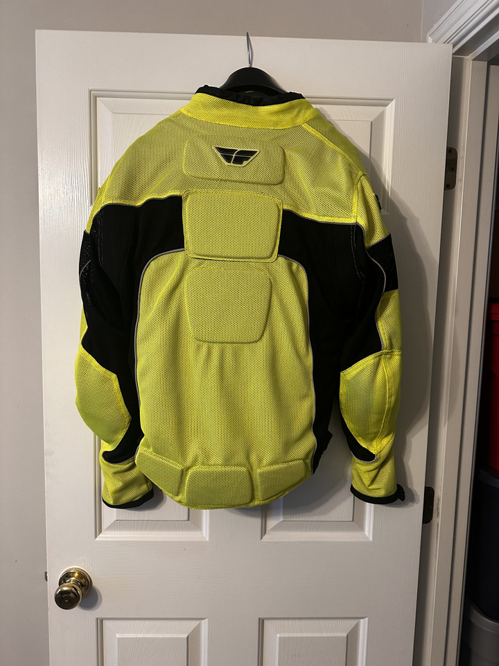 FLY RACING Coolpro Mesh Motorcycle Jacket Yellow/Black Large | eBay