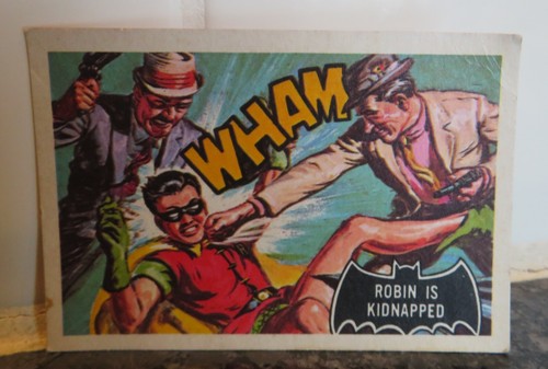 Vintage A&BC 1966 Batman Pink Back Cigarette/Gum Card NO. 29 Robin Is ...
