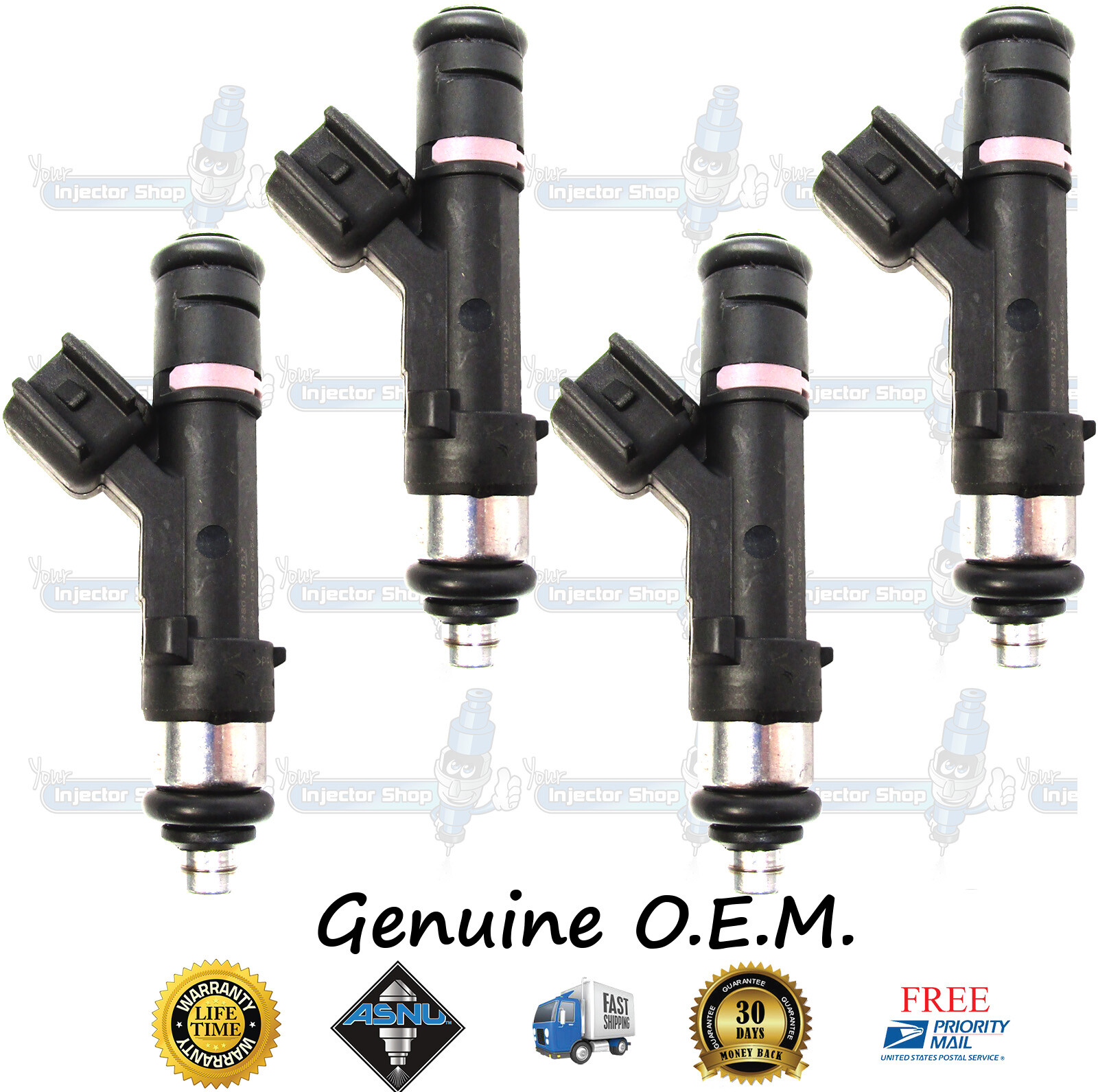 Genuine Bosch Improved Atomization 4x Mazda 3 5 6 Fuel Injectors ...