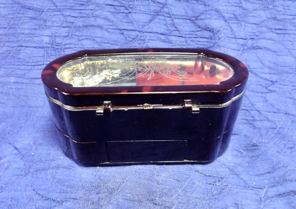 Vintage L Fei Lady Mate Musical Jewelry Box Twinkl in Brown Lucite | eBay