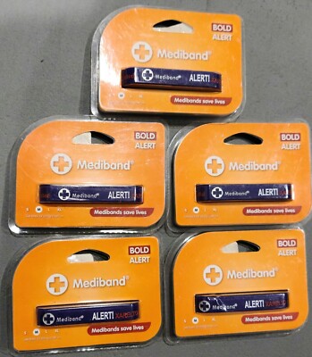 (5) Xarelto Medicated Purple Wristband Medical Alert ID Bracelet ...