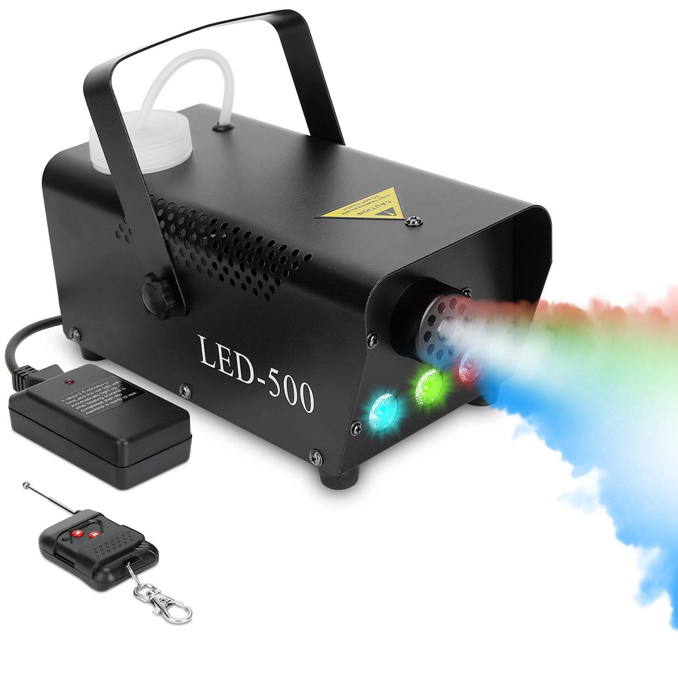 400W Fog Machine Smoke Machine RGB Light Remote Control for Parties ...