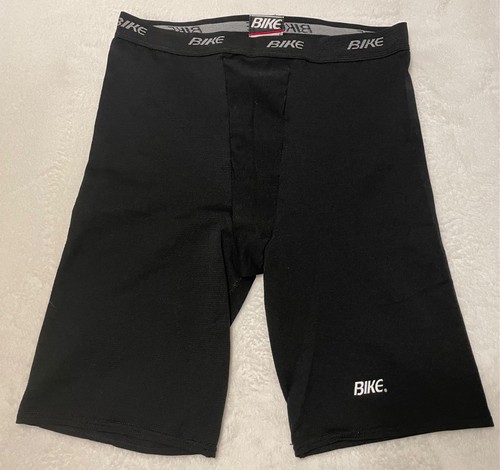 Vtg BIKE Brand Compression Shorts Mens Large Black Stretch Nylon Coach ...