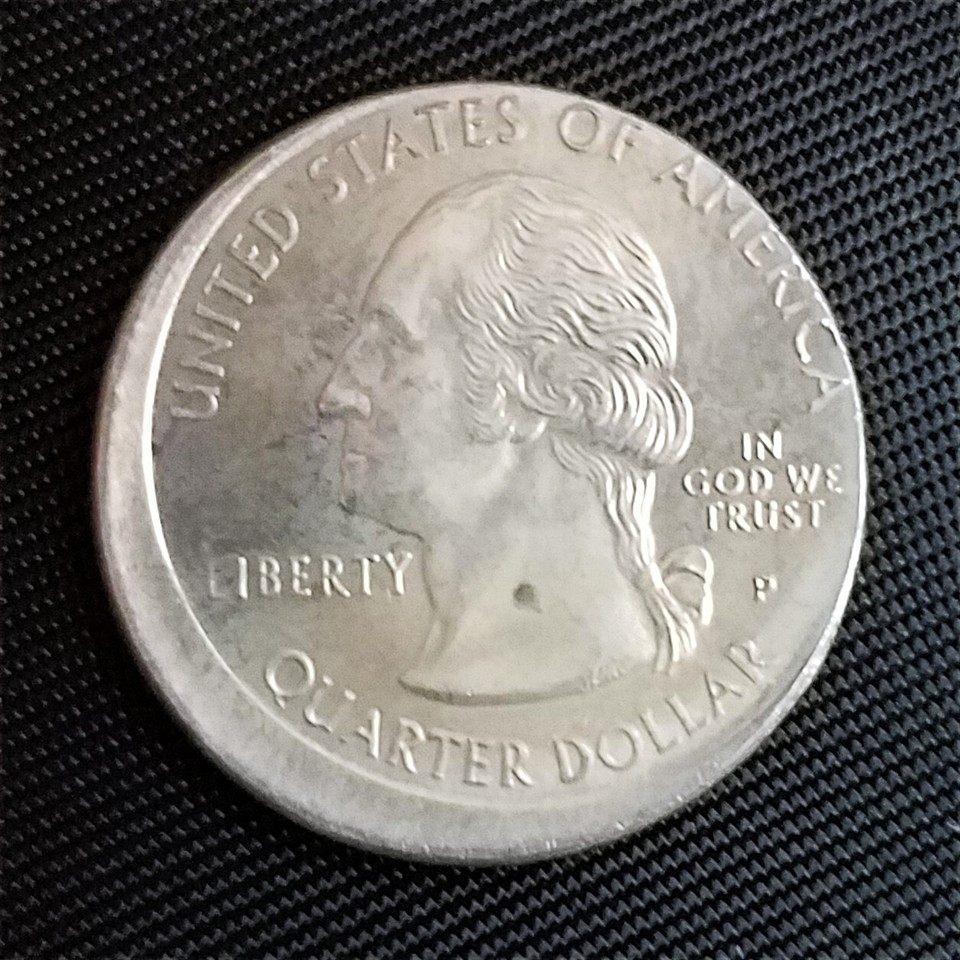 1999 P Georgia State Quarter Error - Off Center Broadstrike | eBay