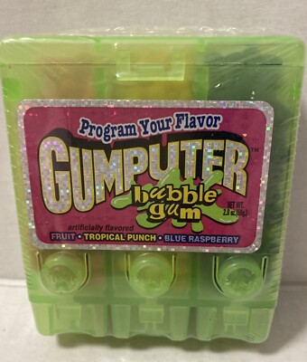 Vintage 1995 Amurol COMPUTER Bubble Gum Container Unopened DO NOT CHEW ...