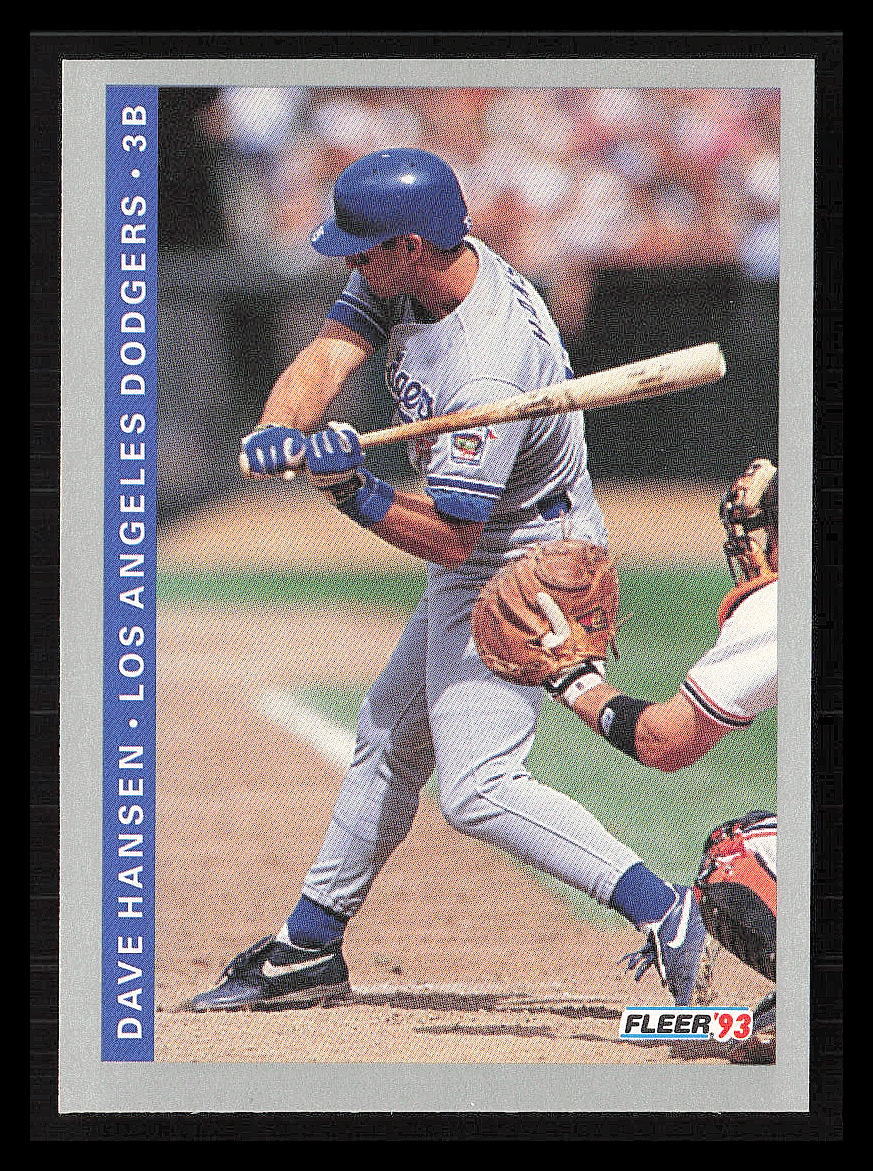 Dave Hansen 1993 Fleer #449 Los Angeles Dodgers | eBay