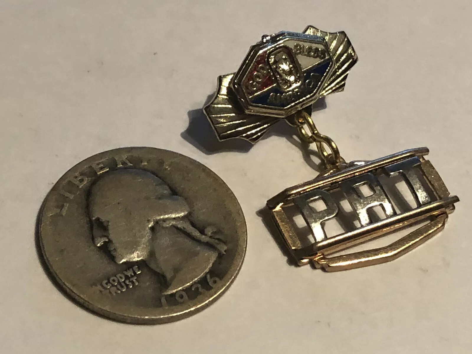 Genuine Vintage 1940’s “PAT” Slider Sweetheart Souven… - Gem