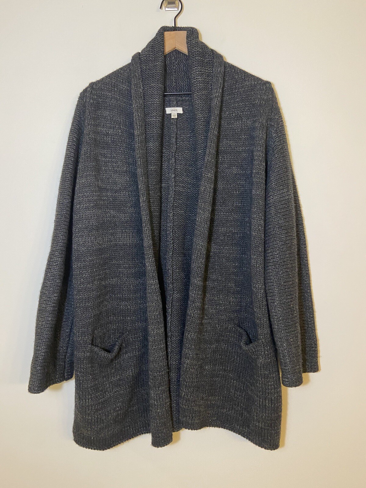 Vince Heavyweight Knit Wool Yak Long Cardigan Sweater… - Gem