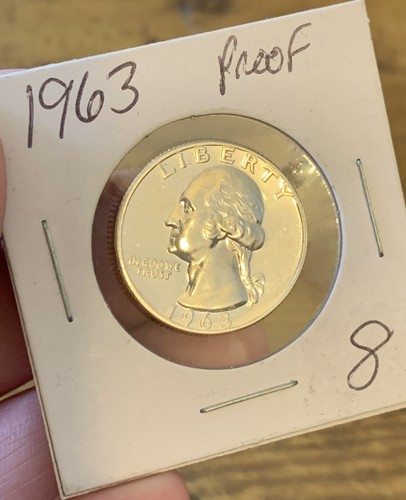 1963 Proof Washington Quarter 90% SILVER US Coin | eBay