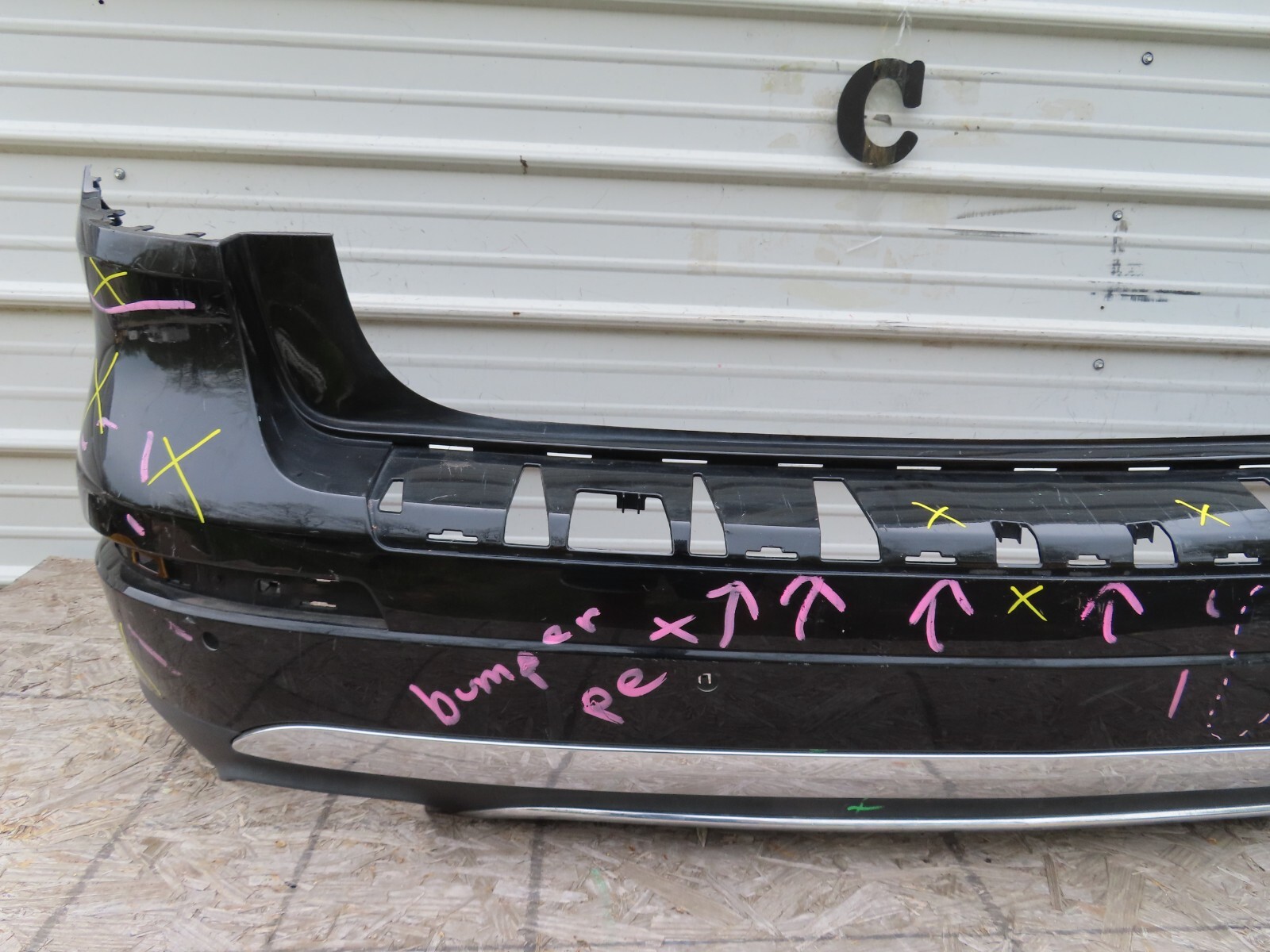 2013-2016 MERCEDES GL450 X166 REAR BUMPER COVER W/ LOWER VALANCE OEM ...