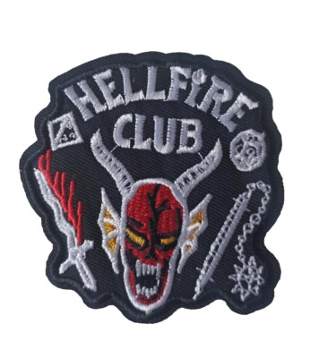 patch écusson hellfire club stranger things noir thermocollant 7 x 7,5 ...