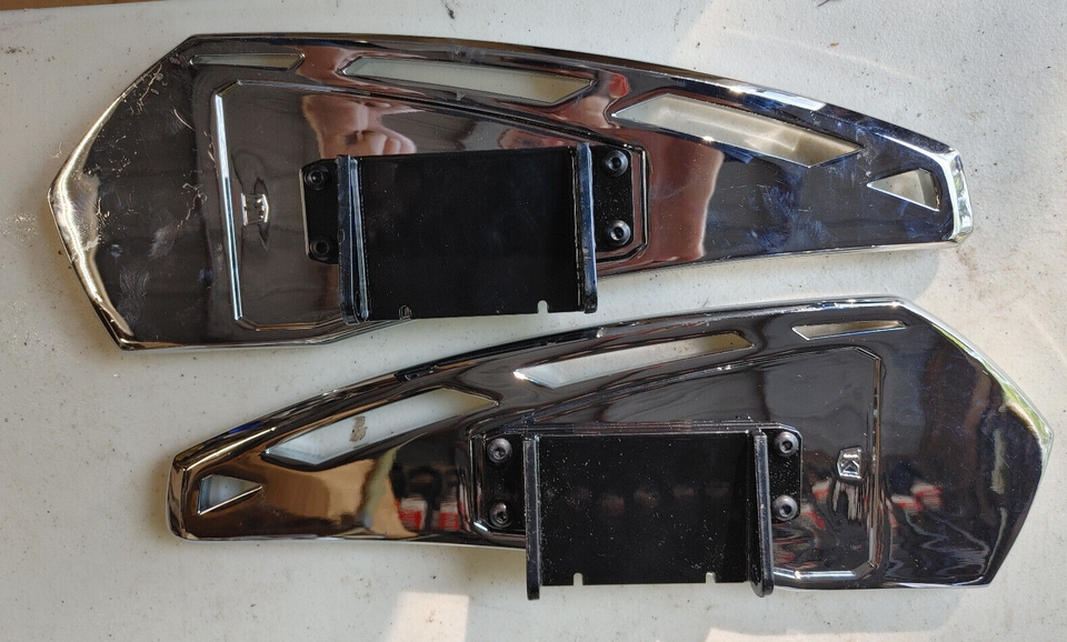 Motorcycle Step Boards Chrome Foot Rests (G8BB1) | eBay