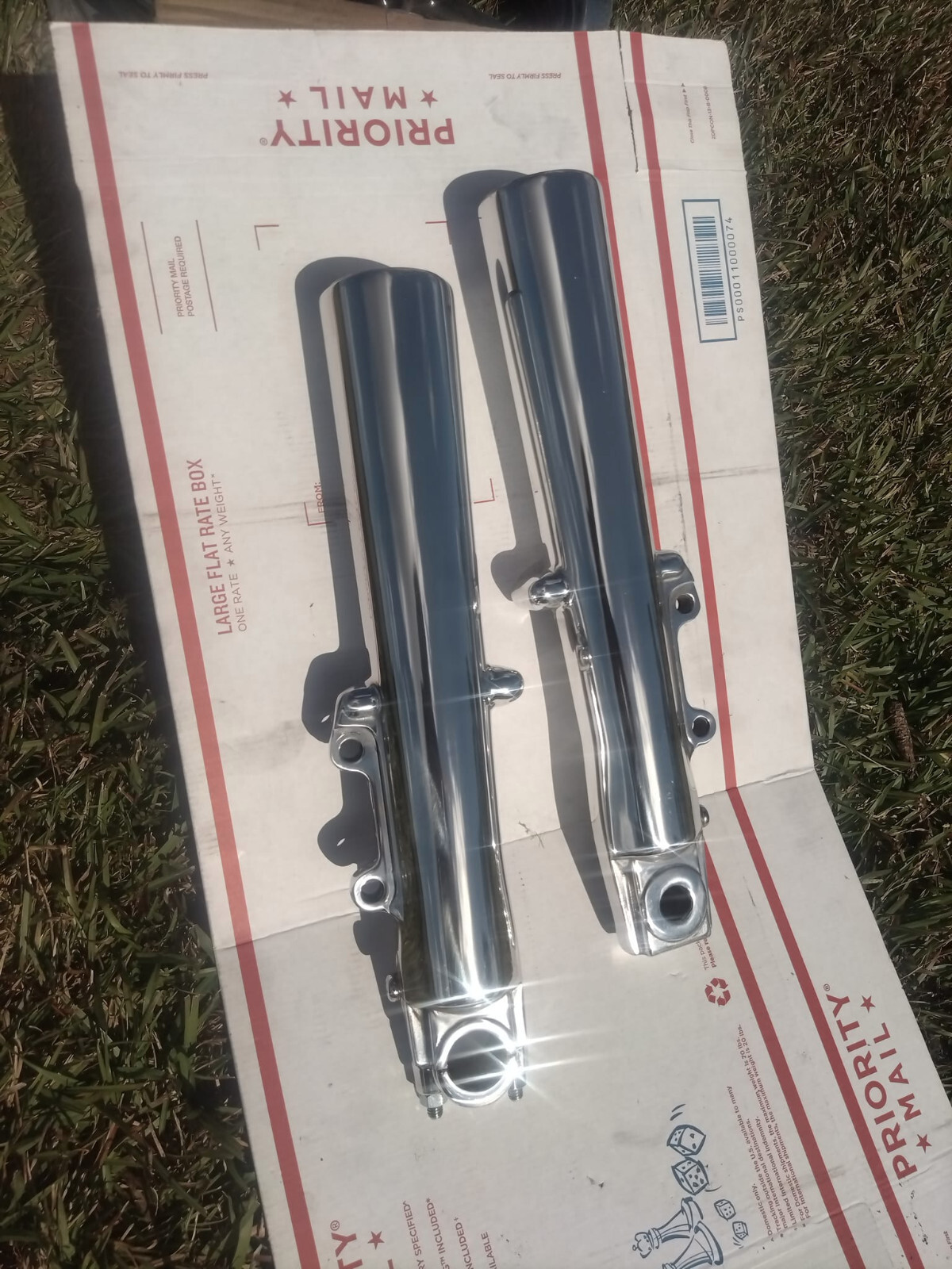 HARLEY FRONT FORKS 41 MM POLISHED Road King 2000 -2013 no exchange | eBay