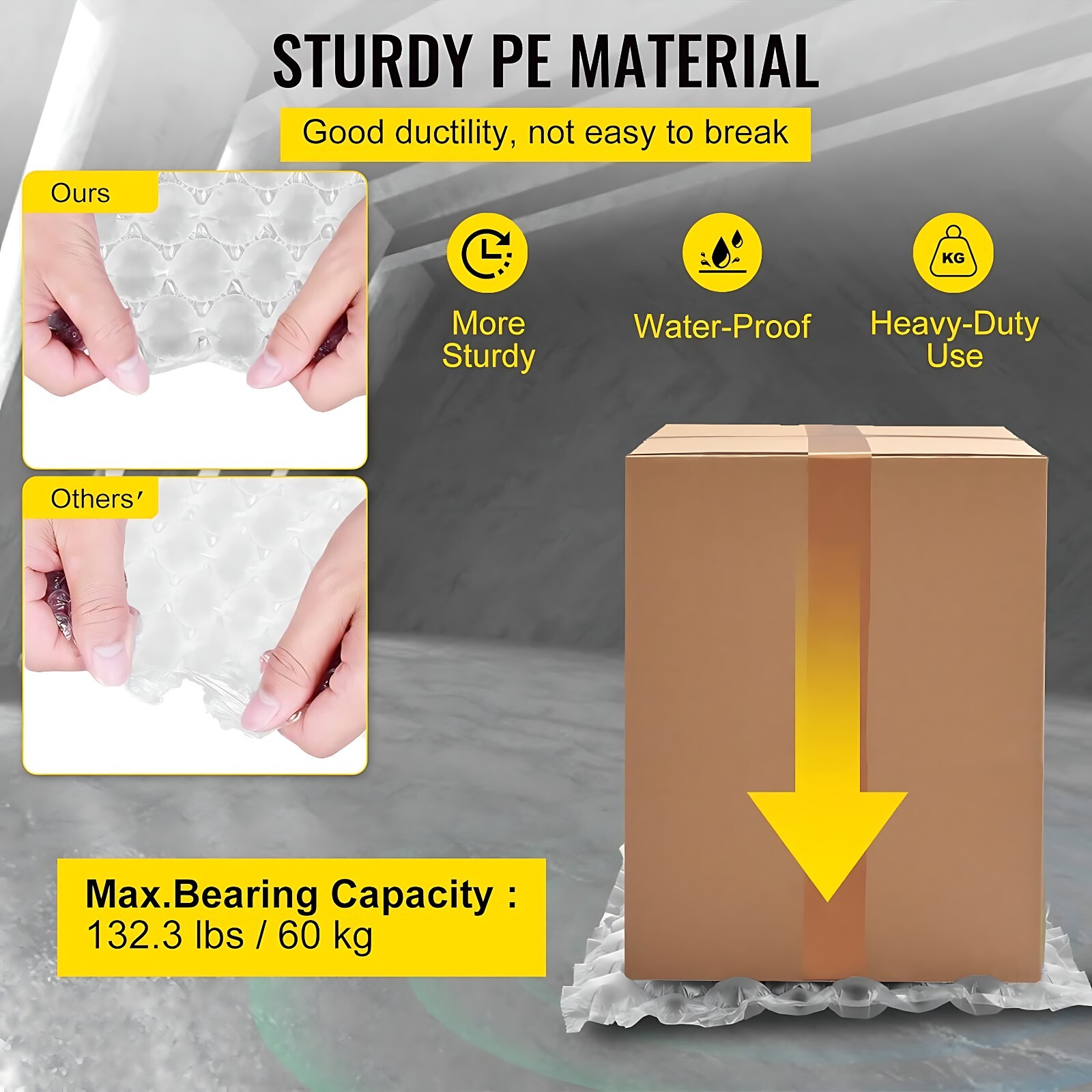 Bubble Protector 16 x 13 inch, 985 ft Air Cushion Roll Pillow Bags Film ...