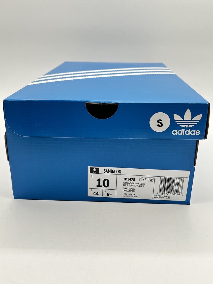 Adidas Men’s Samba OG Originals Size 10 Gray/ White/ Blue |ID1478| | eBay