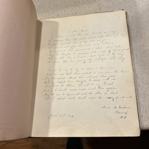 Antique 1850s MANUSCRIPT COMMONPLACE BOOK Handwritten Friendship Album ...