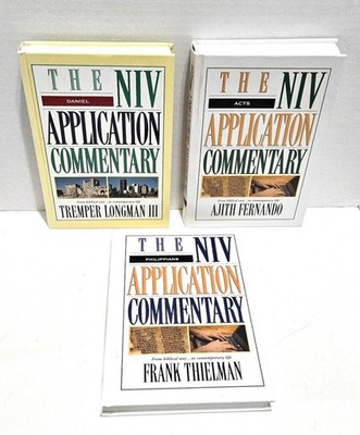 Lot of 3 NIV Application Commentary Hardcovers Daniel Acts Philippians ...
