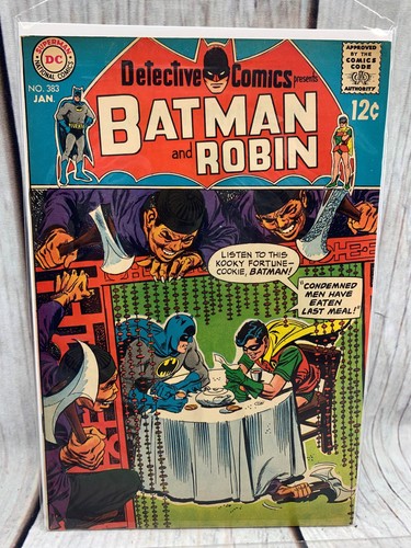 "Detective Comics #383 Batman Robin Fortune Cookie Caper DC 1969 Silver ...