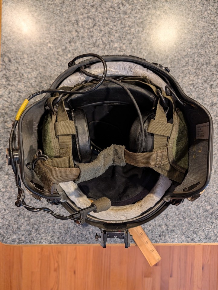 Gentex HGU 56/P Large Flight Helmet, Dual Visor ANVIS Mount, CEP ...
