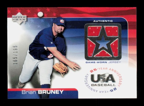 2004 Upper Deck USA 25th Anniversary #GU-BB Brian Bruney /195 Game ...