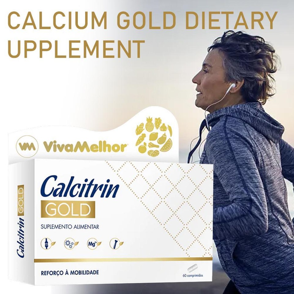 Calcitrin Gold Dietary Supplement, Mobility Reinforcement, 60 Tablets ...