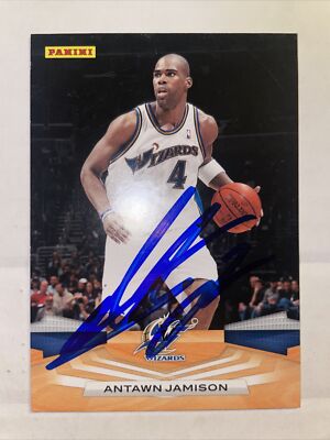 2009 Panini Antawn Jamison Autographed Card Washington Wizards #144 ...